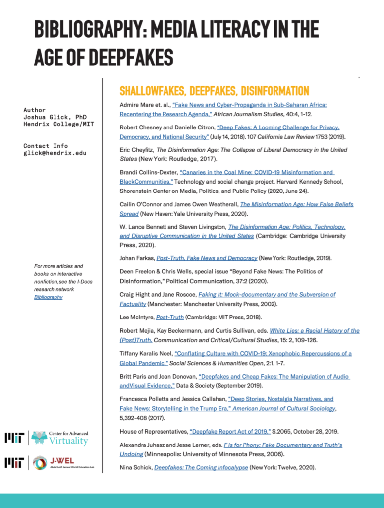 Educator Resources - Media Literacy in the Age of Deepfakes